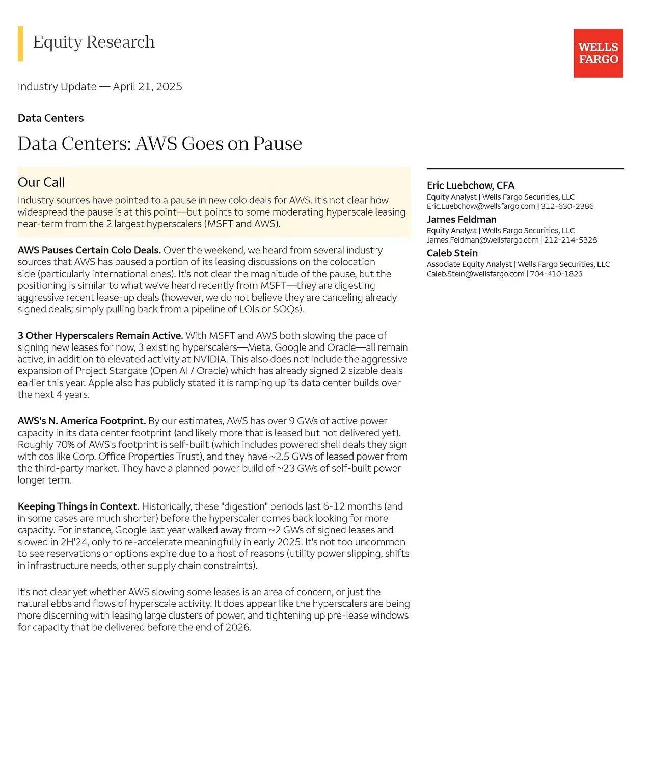 据富国银行证券（Wells Fargo Securities）称，亚马逊（Ama-文八股调研